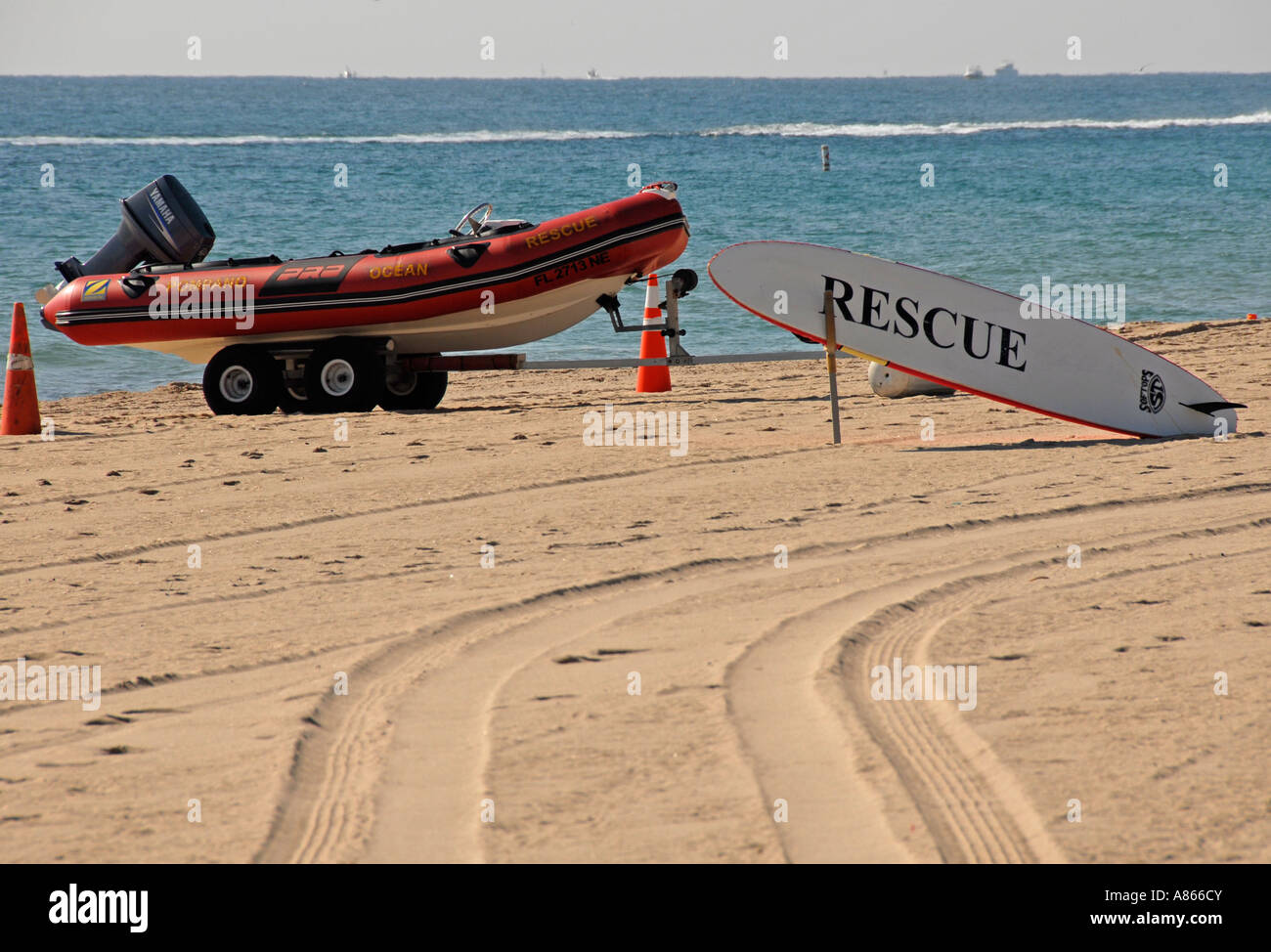 Zodiac surf rescue boat hi-res stock photography and images - Alamy