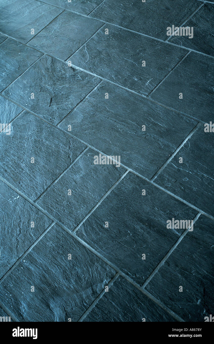 Slate Flooring Modern Office Interior Stock Photo - Alamy