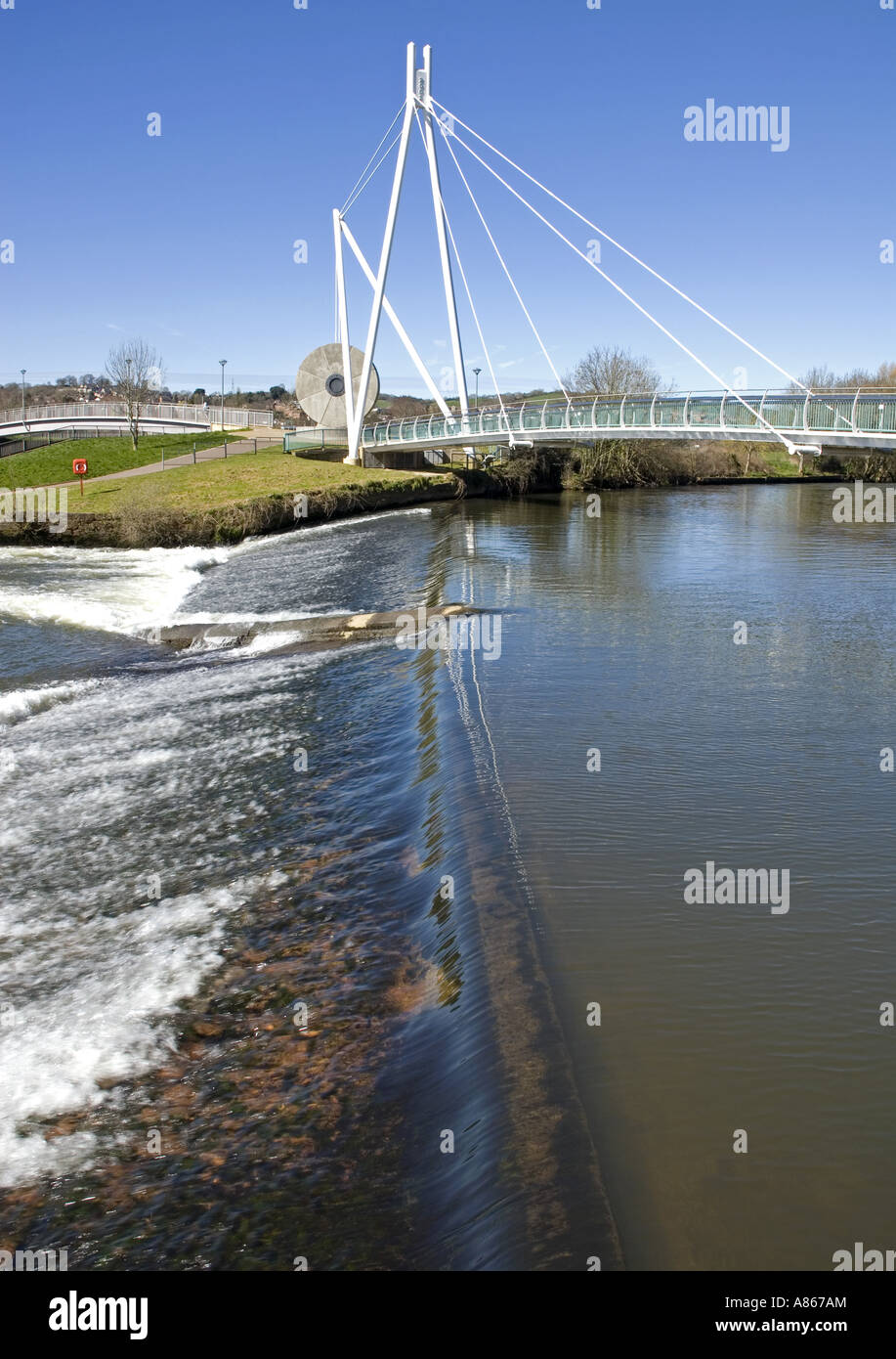 Miller's Crossing foot and cycle bridge over the River Exe, Exeter ...