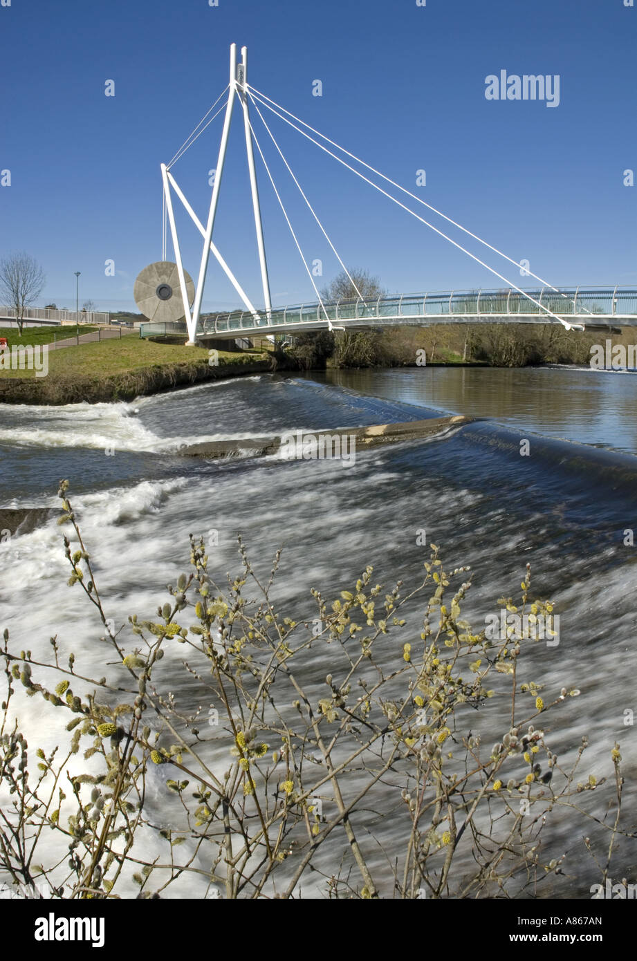 Miller's Crossing foot and cycle bridge over the River Exe, Exeter ...