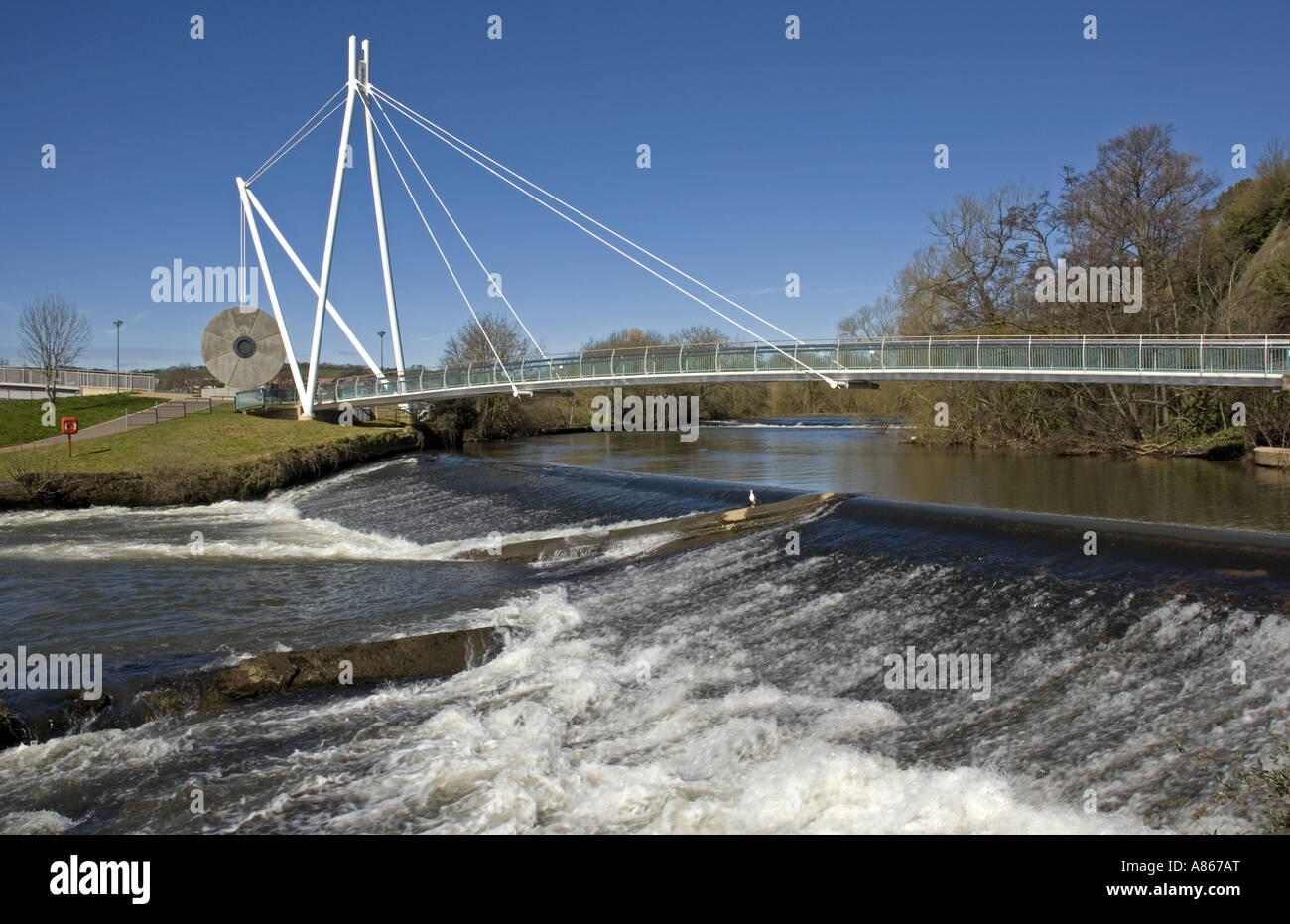 Miller's Crossing foot and cycle bridge over the River Exe, Exeter ...
