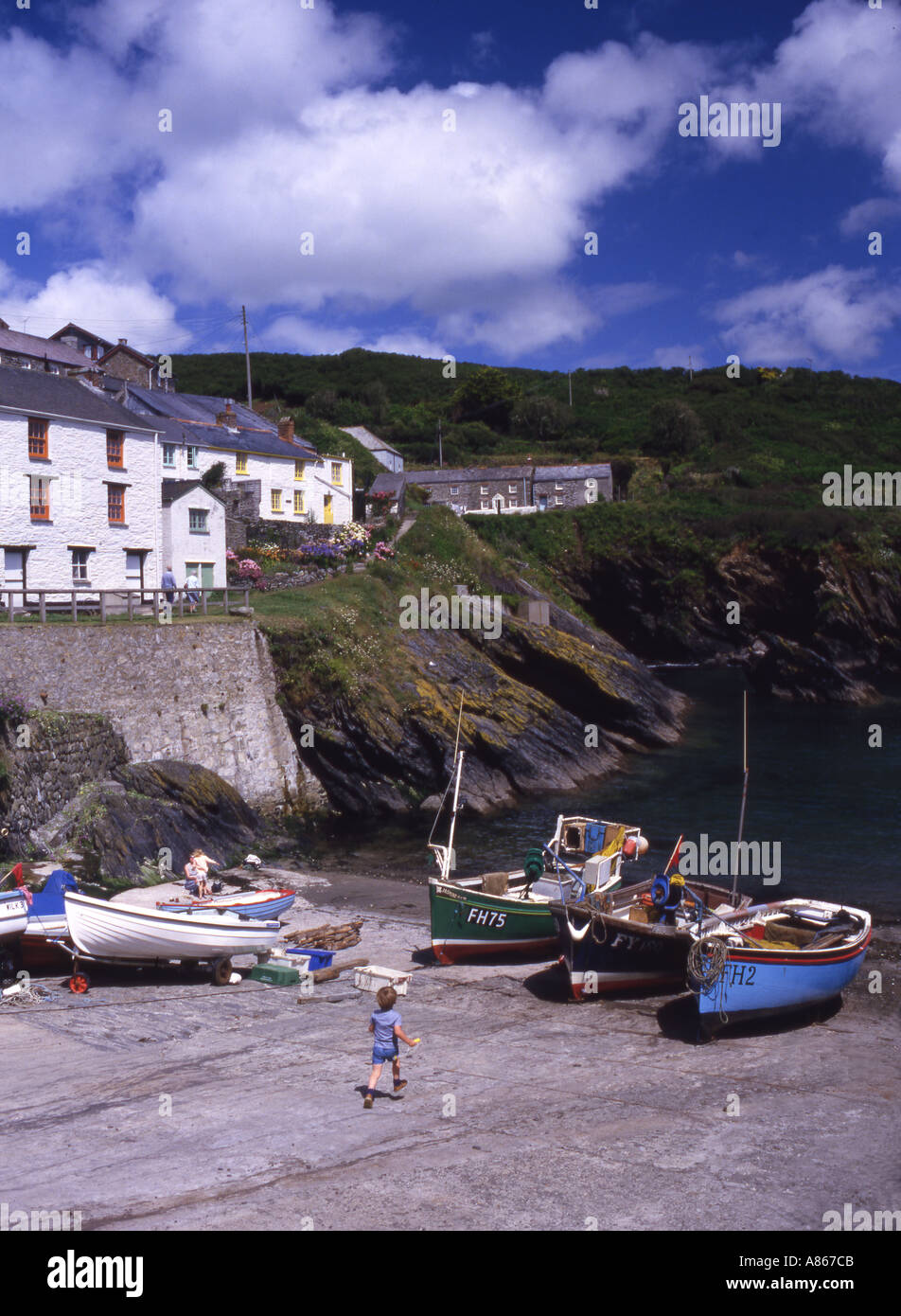 Portloe boats hi-res stock photography and images - Alamy