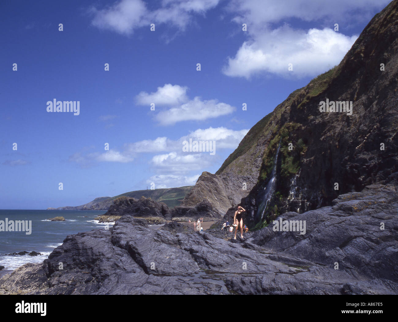 Tresaith Beach Wales UK Stock Photo - Alamy