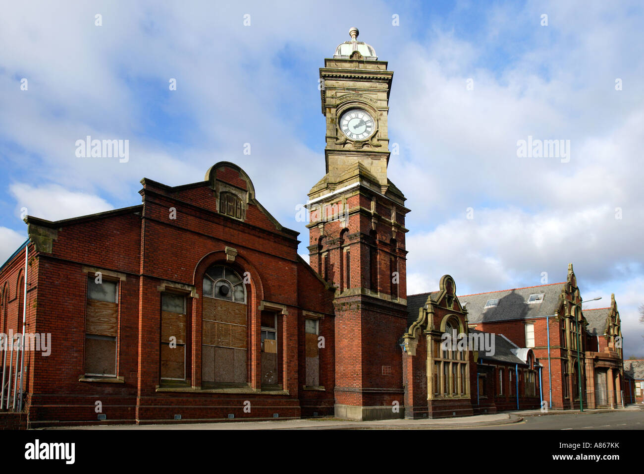 Old Main Office Building Ebbw Vale Steel Works Stock Photo - Alamy