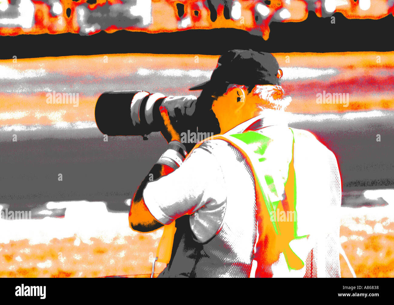 Photographer at sport event Stock Photo - Alamy