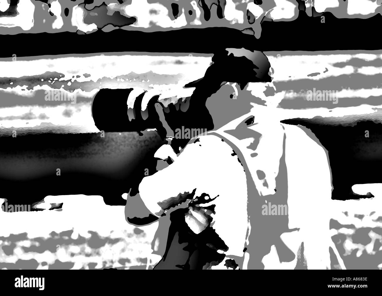 Sport press Black and White Stock Photos & Images - Alamy