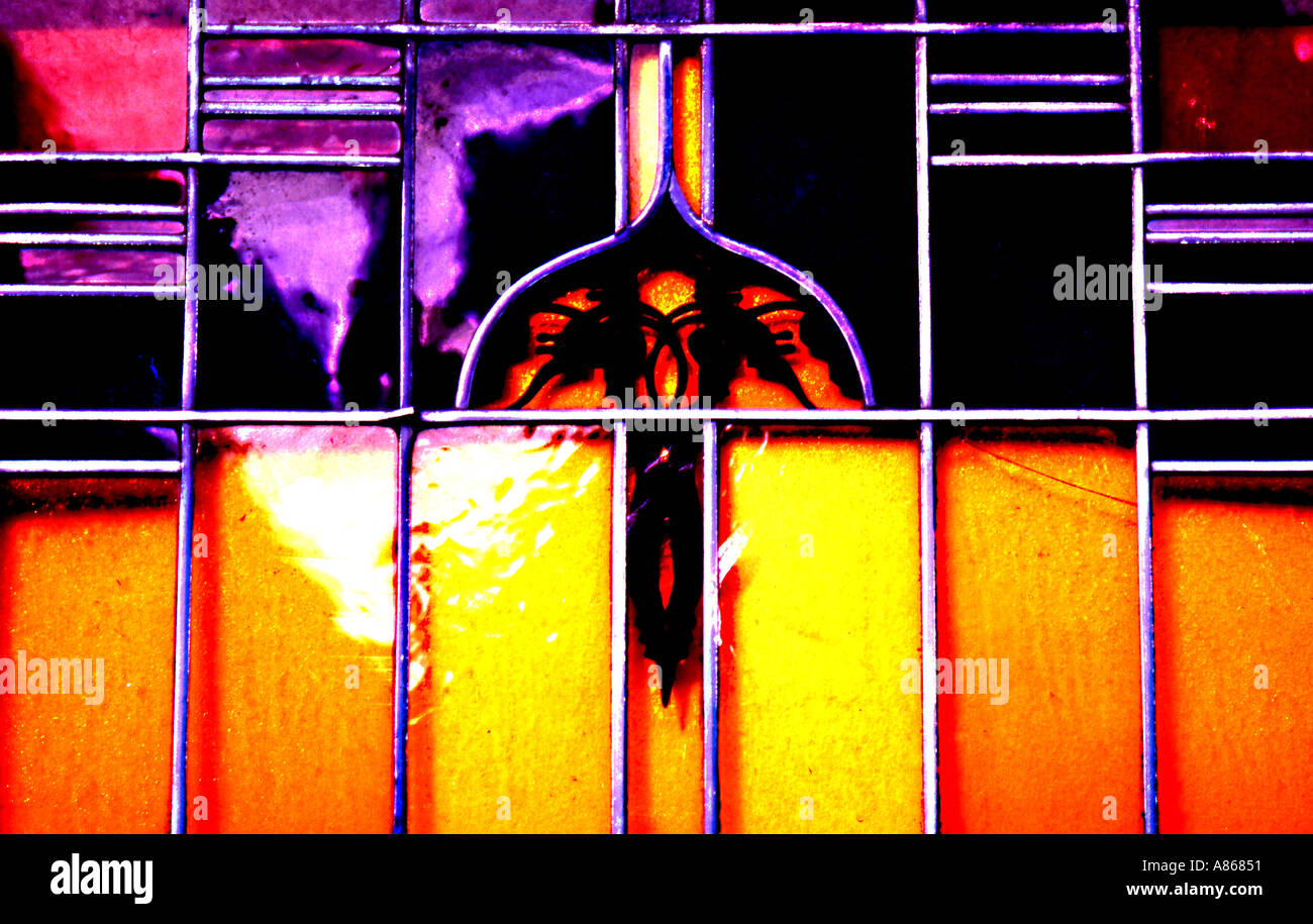 Stain glass Amsterdam Stock Photo - Alamy