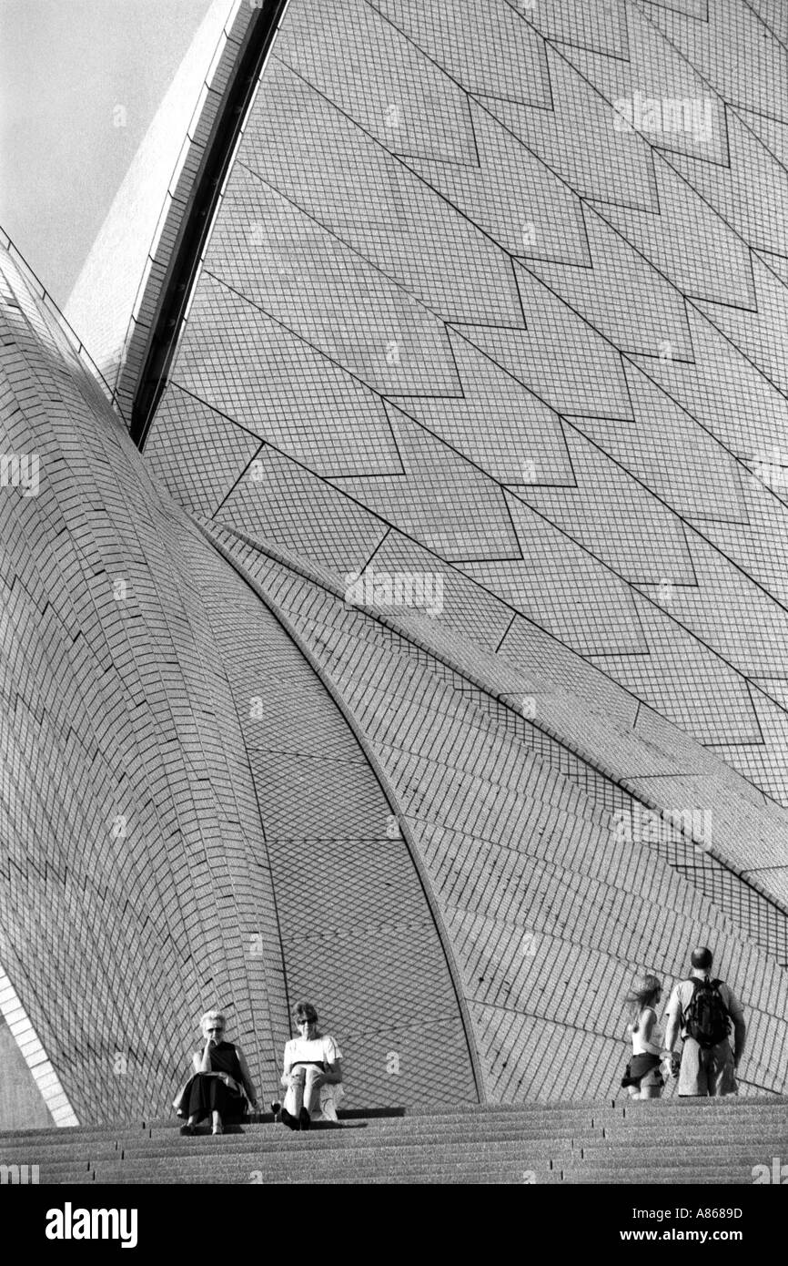 Sydney Opera House People on Steps Stock Photo - Alamy