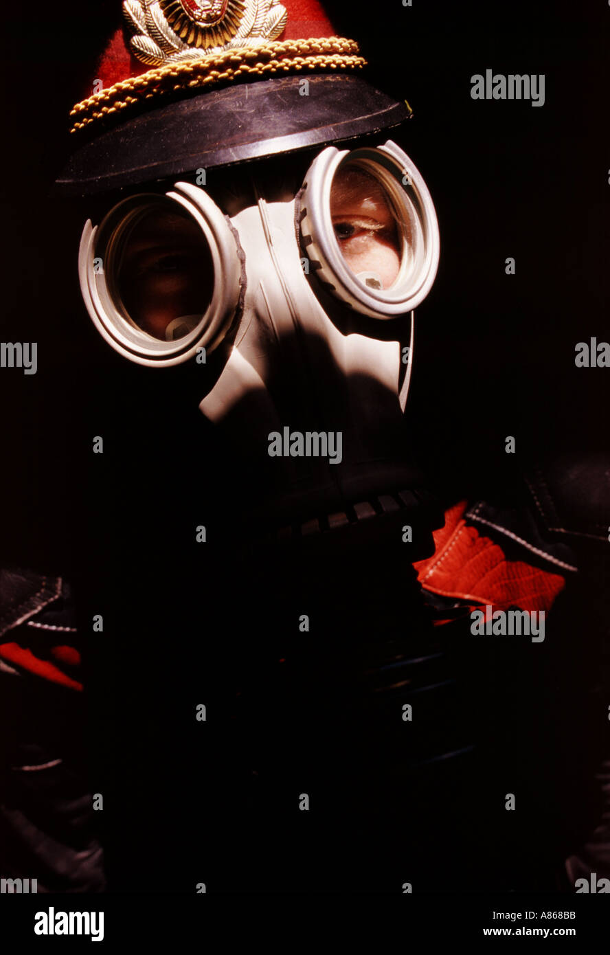 Gas Mask Hat Tilt Stock Photo - Alamy