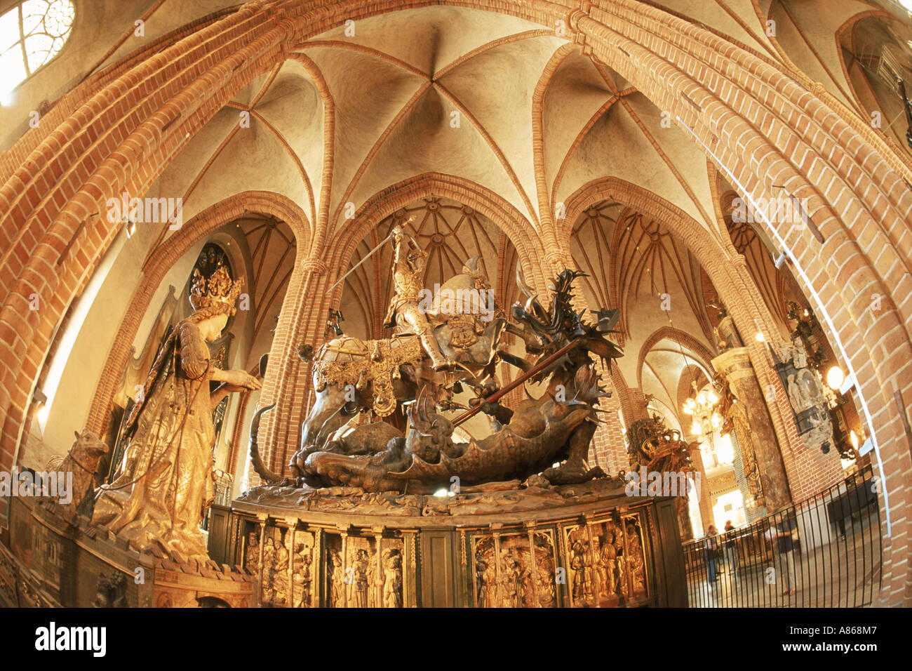 St. Goran and Dragon from 1489 at Storkyrka in the Old Town of ...