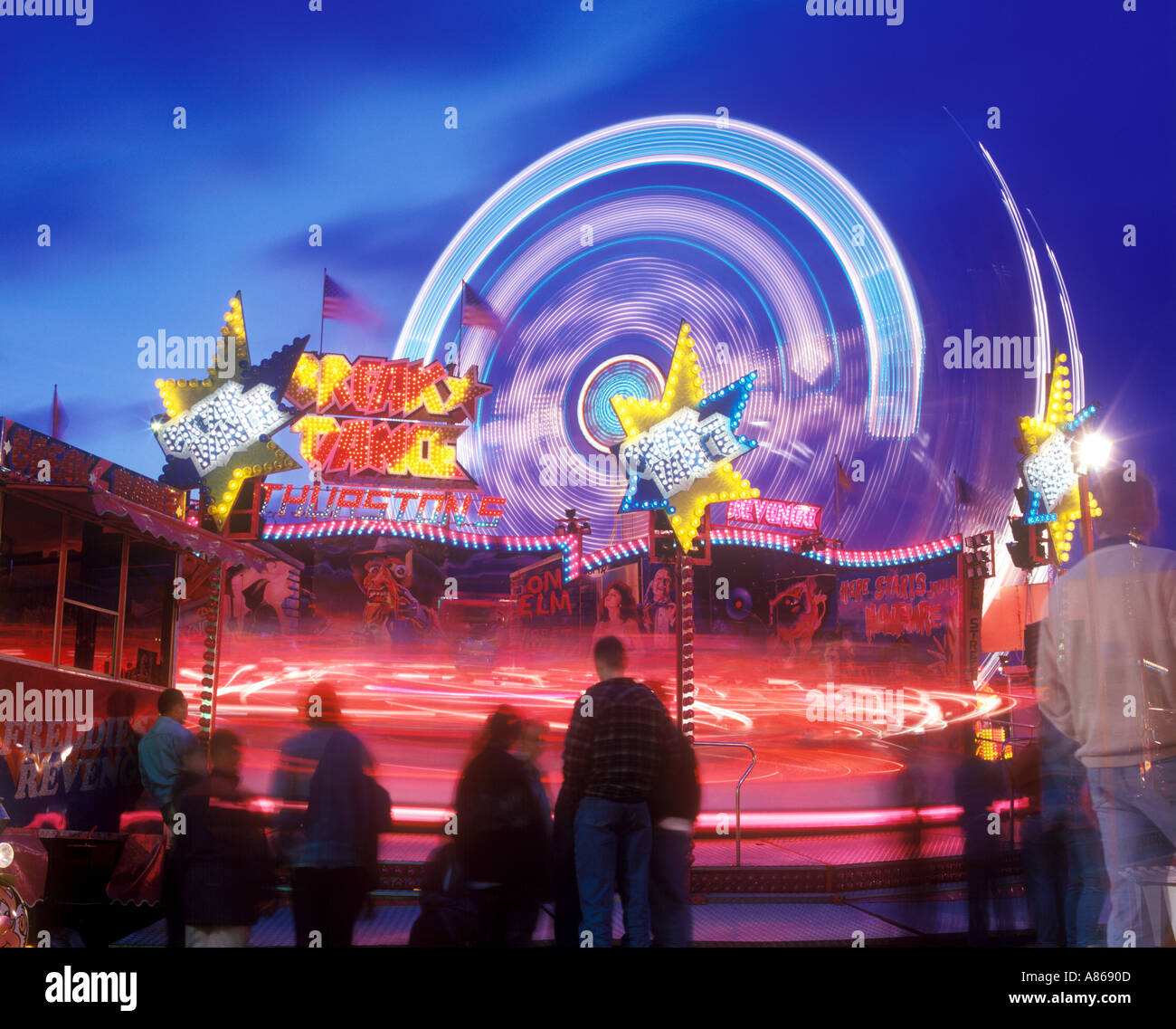 Ride at a fun fair Stock Photo - Alamy
