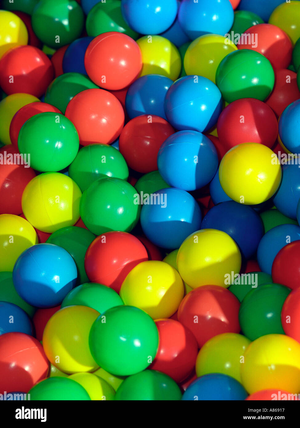 coloured plastic balls Stock Photo - Alamy