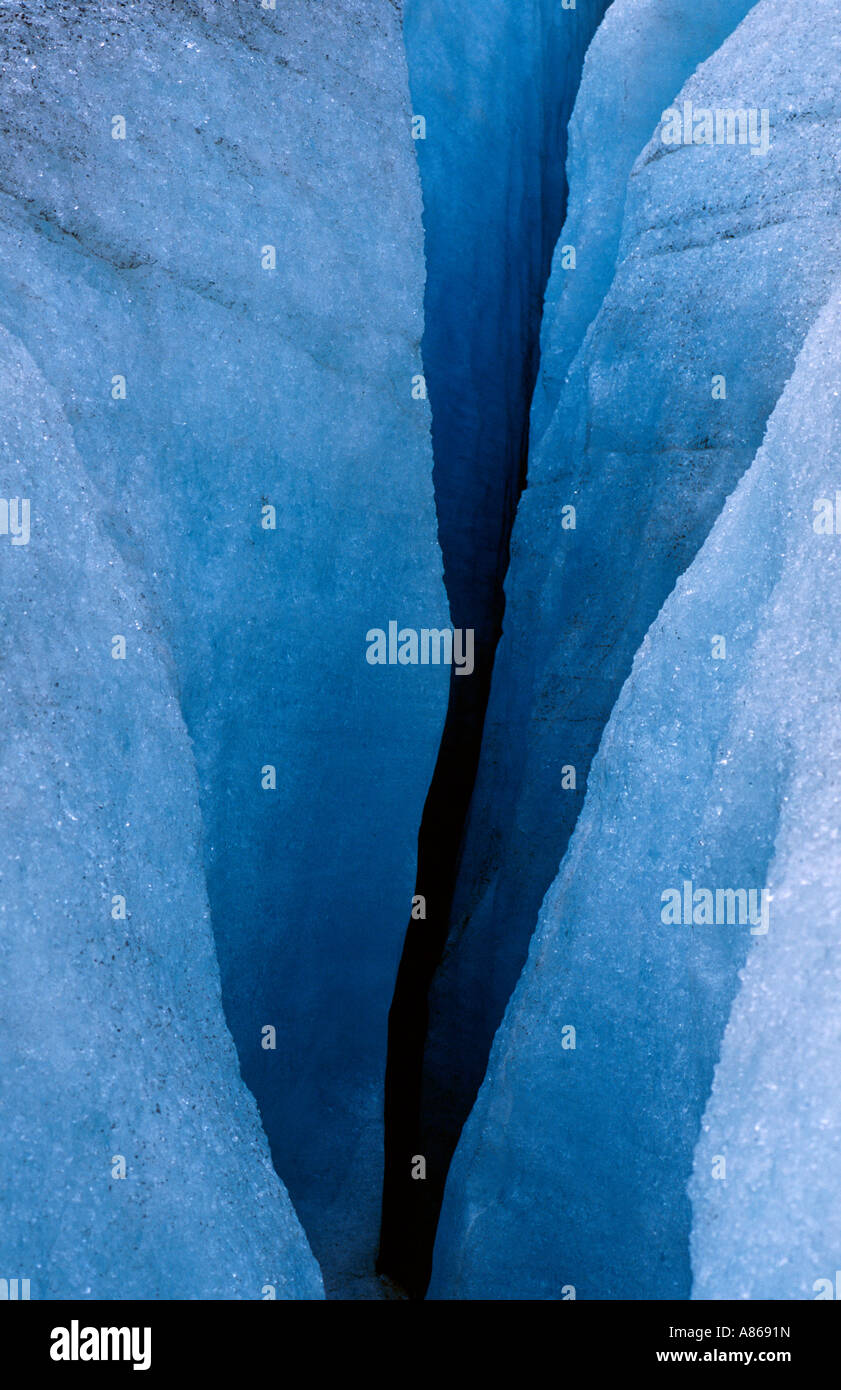 Crevasse in the big glacier Stock Photo - Alamy