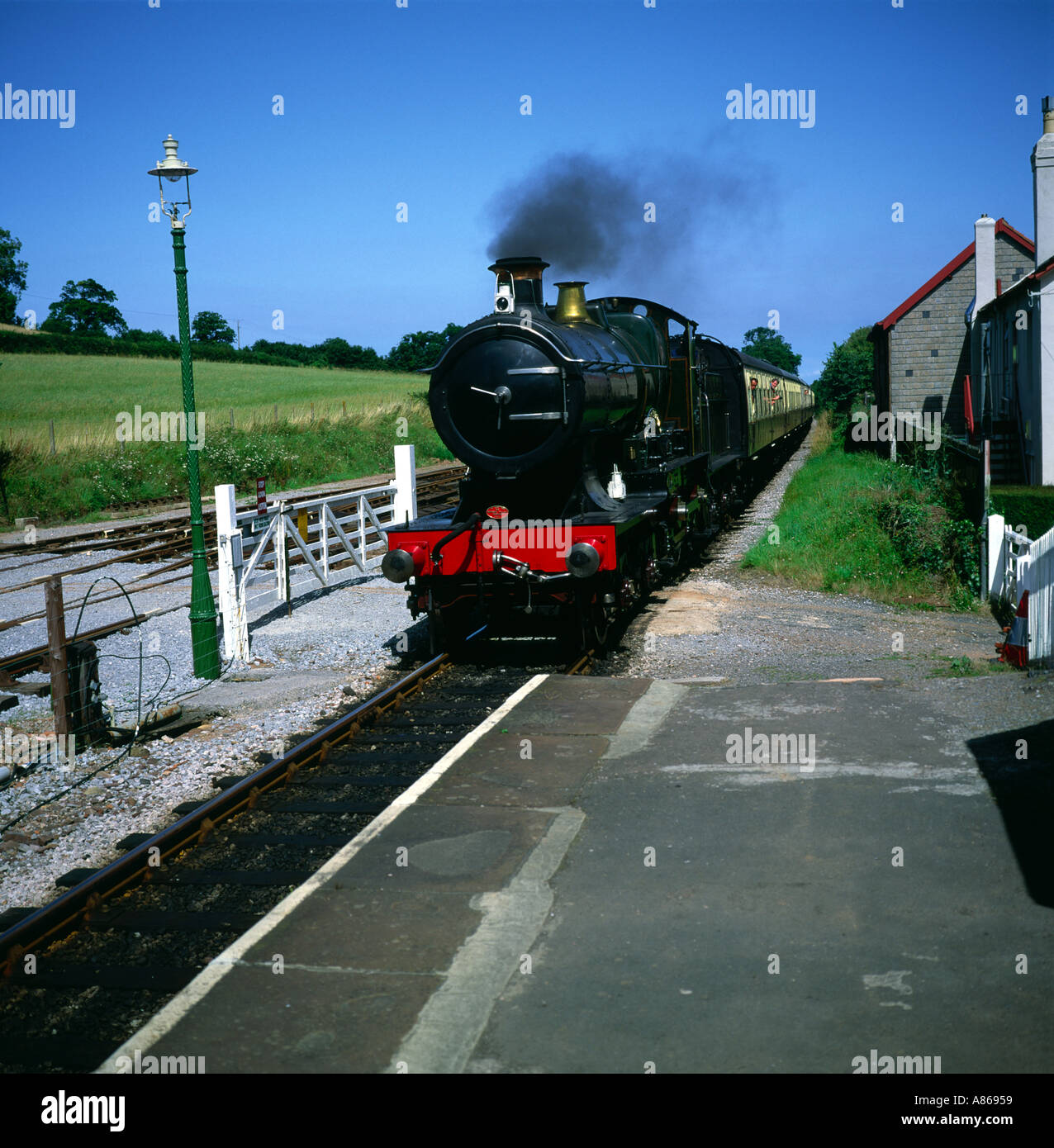 West Somerset Steam railway Stock Photo - Alamy