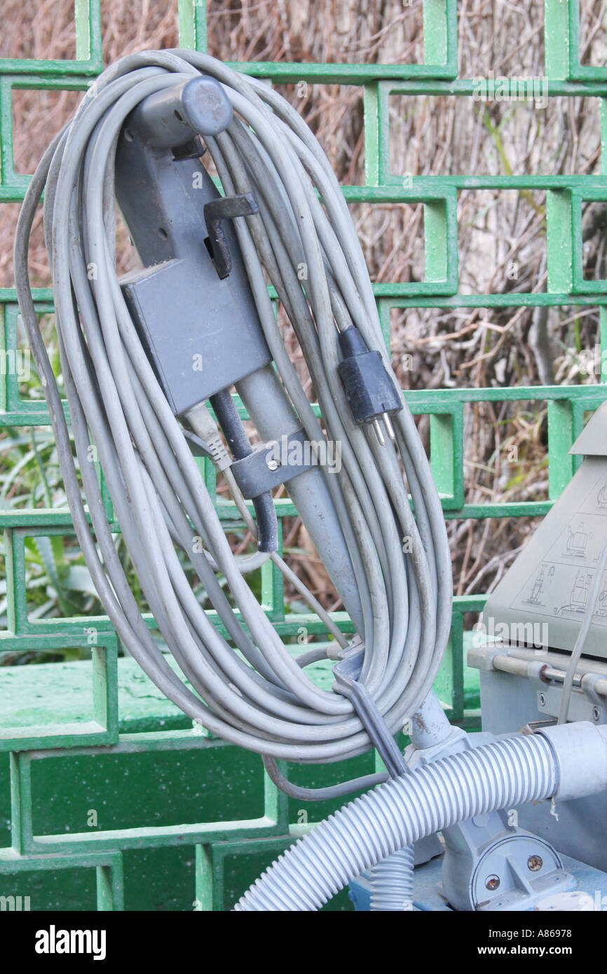 electric cord on machine Stock Photo - Alamy