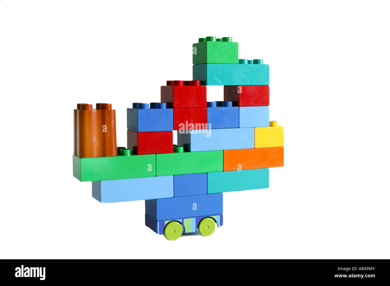 Moving House illustration involving a Lego construction on wheels Stock ...