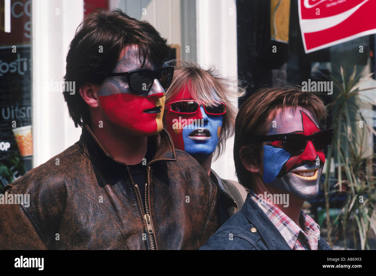 Sports fan painted faces hi-res stock photography and images - Alamy