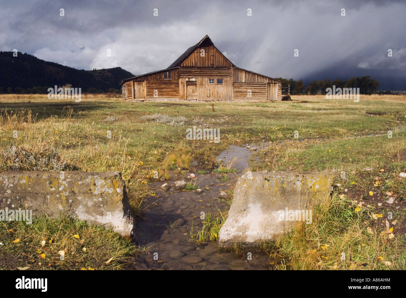Old Barn Antelope Flats Grand Teton NP Wyoming September 2005 Stock ...