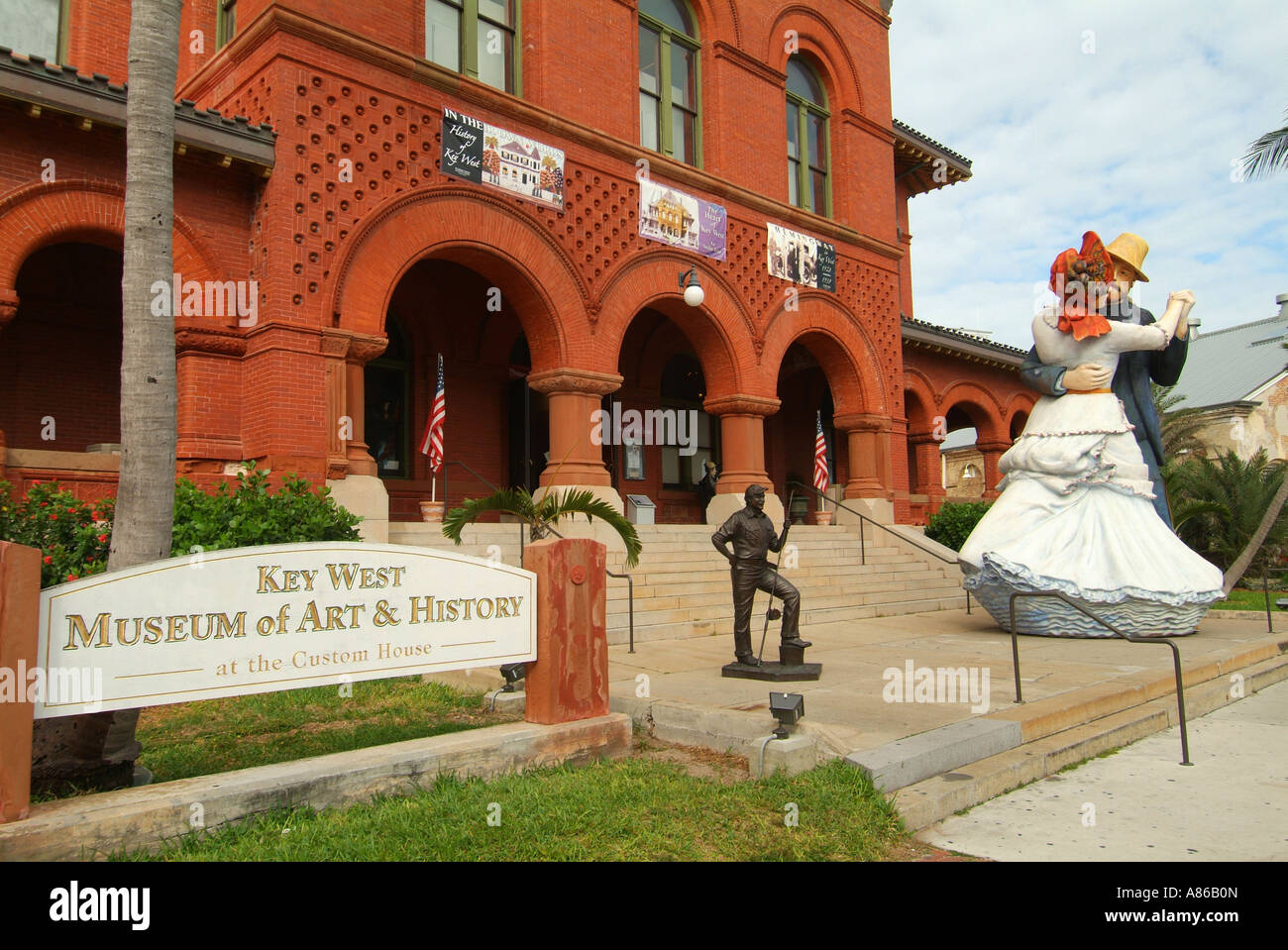 The Key West Museum of Art and History exterior at the old Customs ...