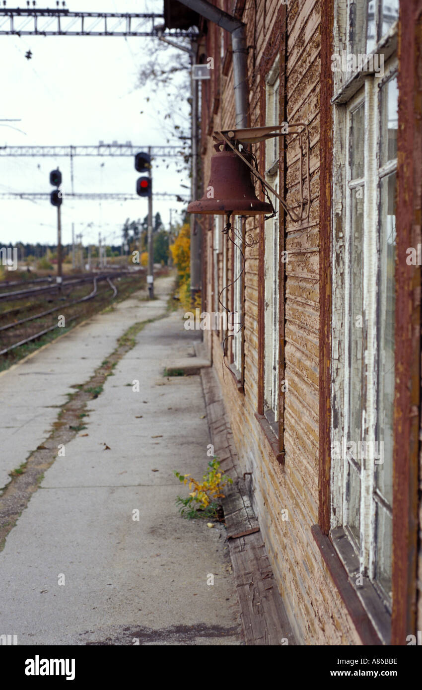 Railway station bell Stock Photo - Alamy