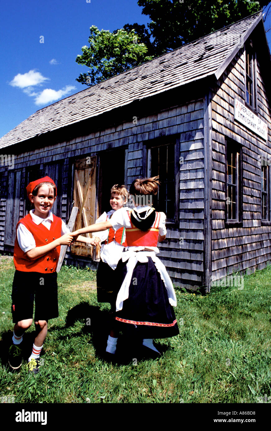 Children of Danish immigrants celebrating their culture at fair in New ...