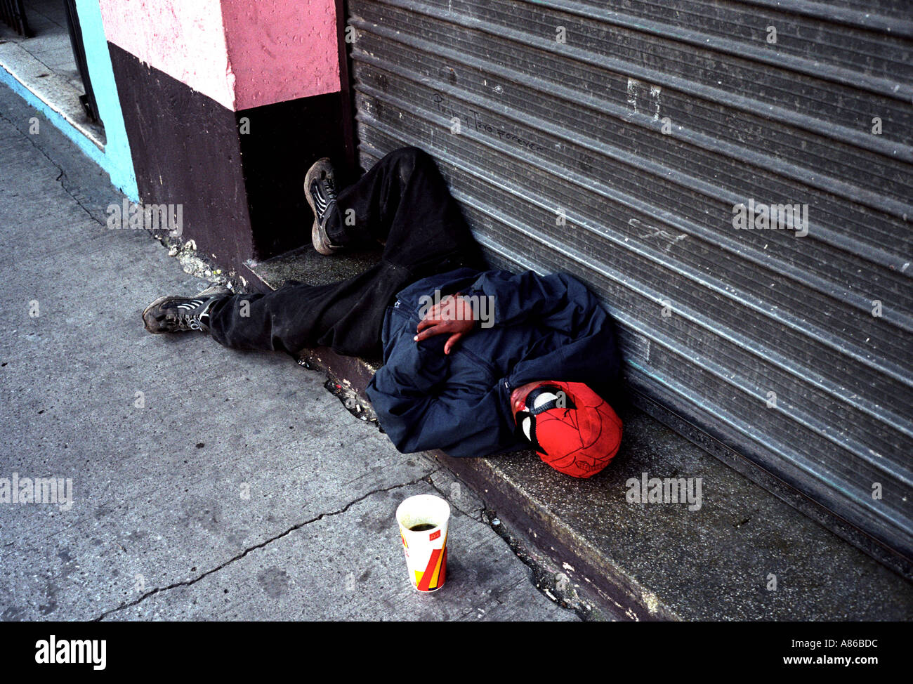 Street kid passed out hi-res stock photography and images - Alamy