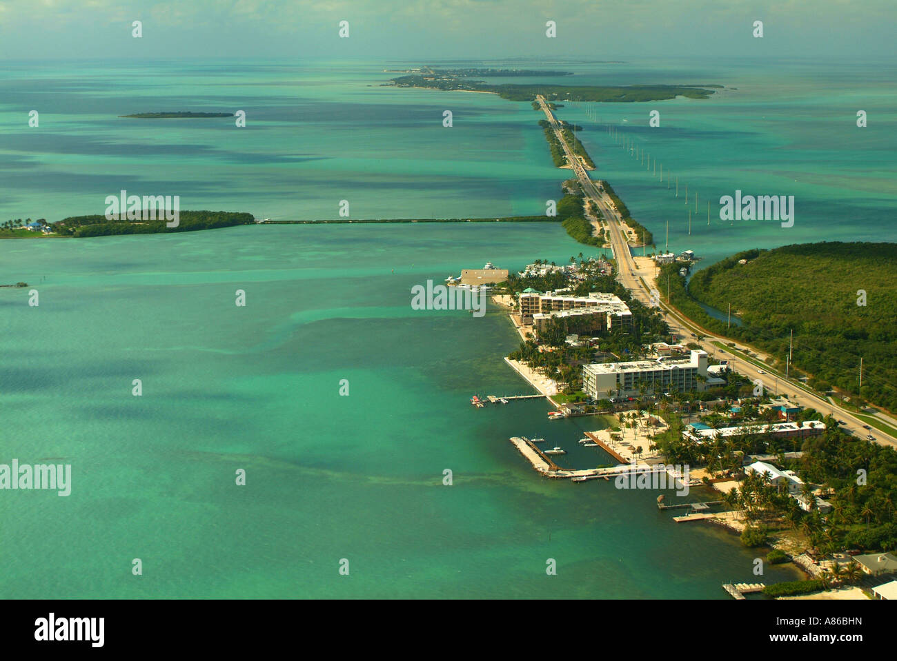 Aerial of the upper keys near Islamorada Stock Photo - Alamy