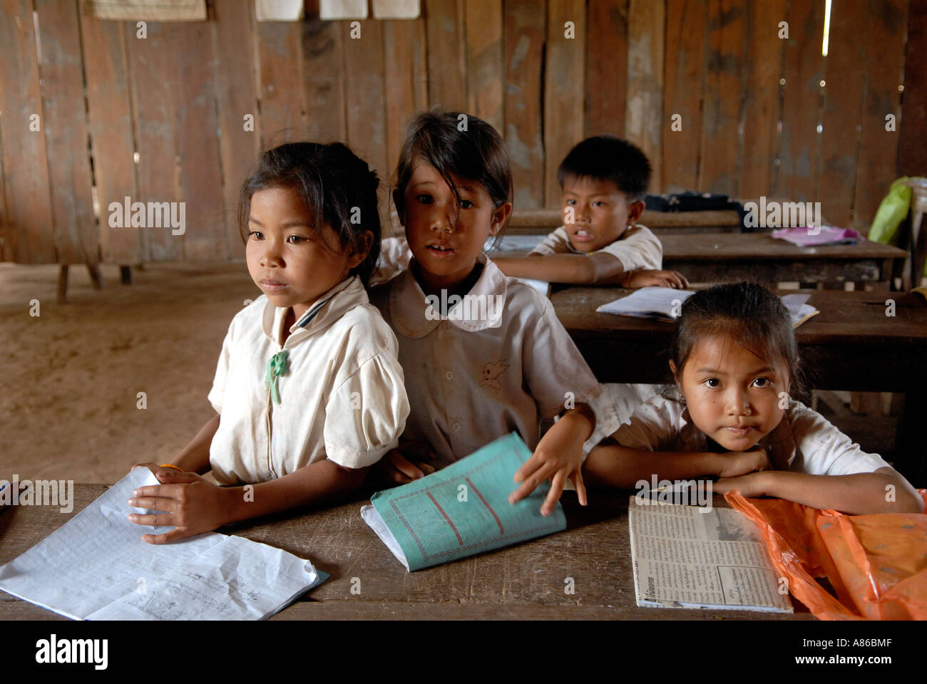 Classroom Southern Laos Stock Photo - Alamy