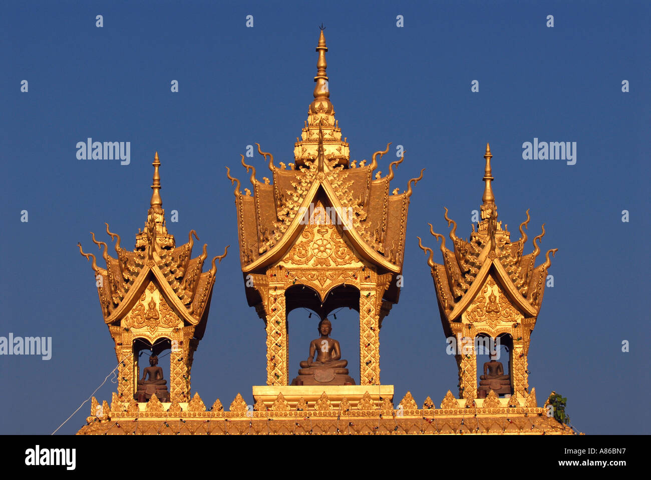 Entrance gate Pha That Luang Vientiane Laos Stock Photo - Alamy