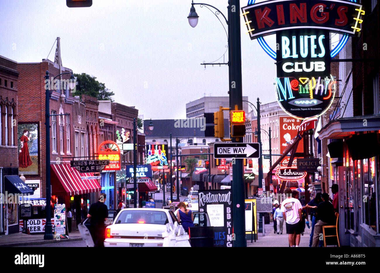 United States USA Tennessee Music Beale street Memphis Kings blues Club ...