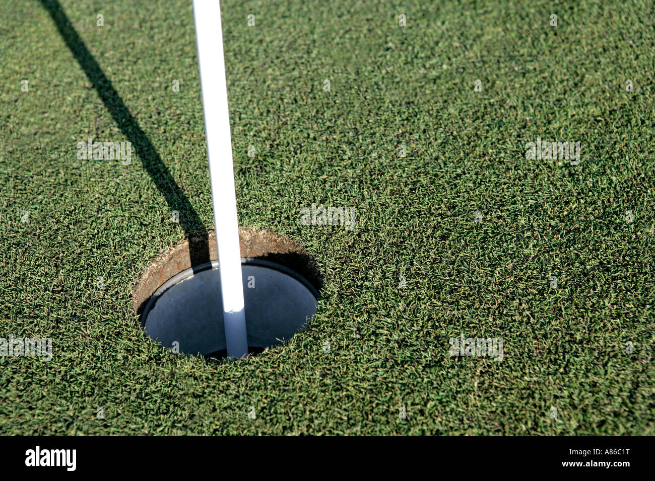 View of a golf hole Stock Photo - Alamy
