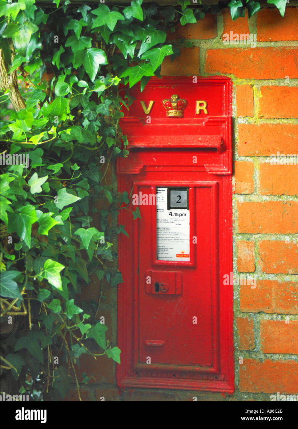 Rural Victorian Post box Stock Photo - Alamy