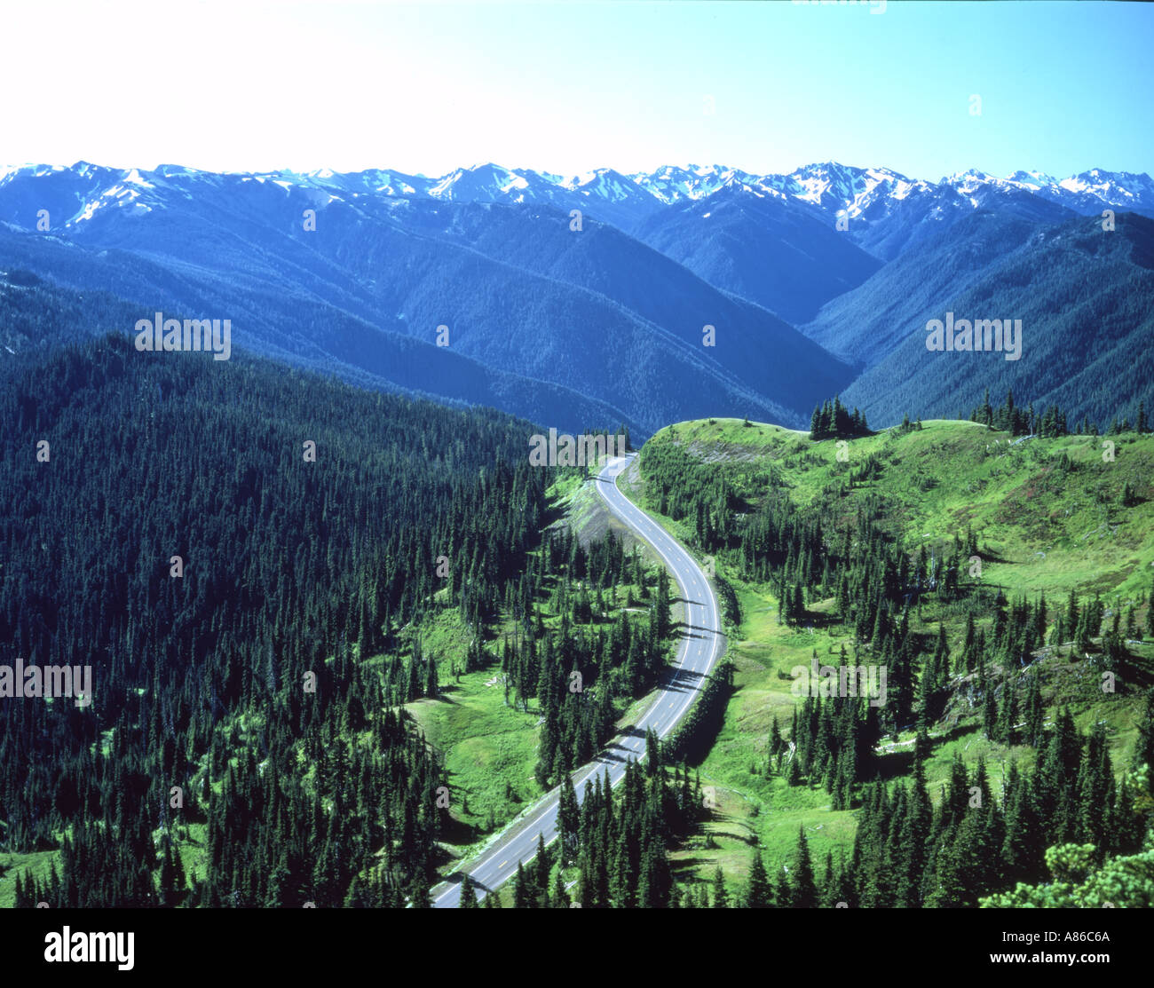 Hurricane ridge road hi-res stock photography and images - Alamy