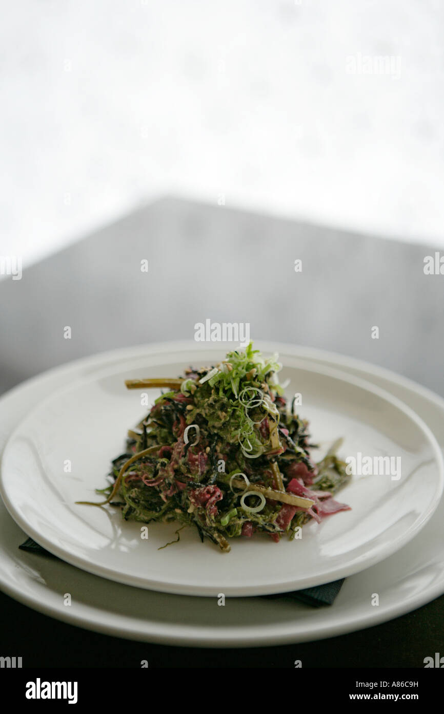 Garnished dish, close-up Stock Photo - Alamy