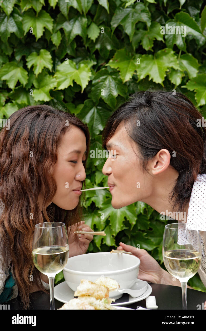 Man eating noodle soup in hi-res stock photography and images - Alamy
