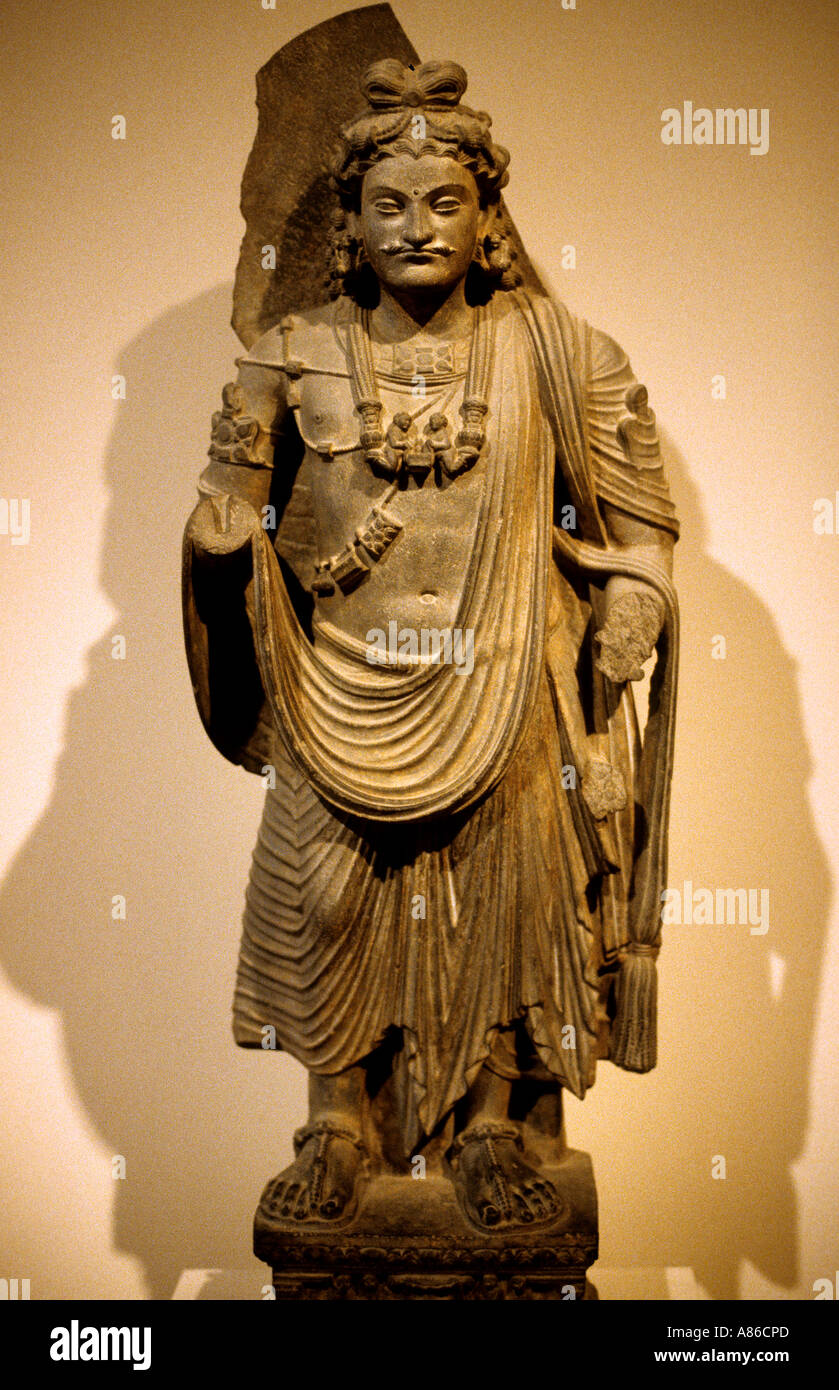 Bodhisattva Gandhara Pakistan late 2nd century Stock Photo - Alamy