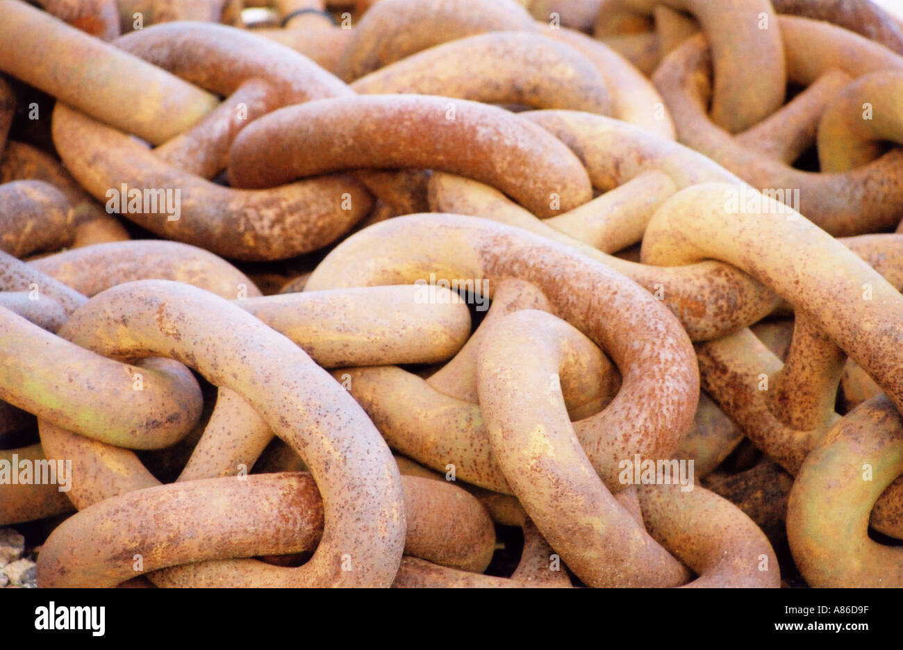 Pile chains hi-res stock photography and images - Alamy