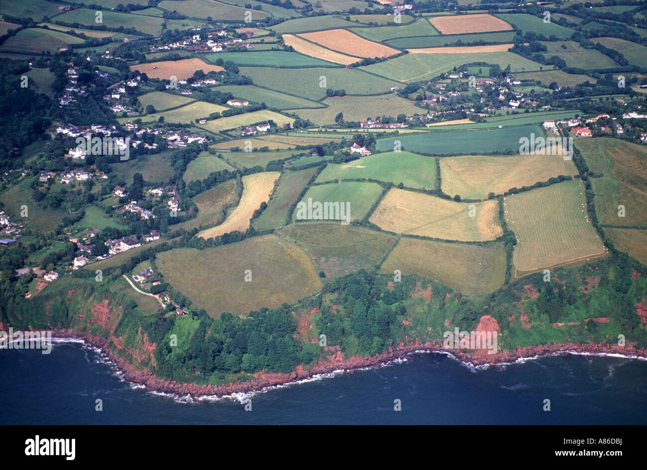 Devon Aerial photograph, over the South Hams. Devon. XPL 6141-480 Stock ...