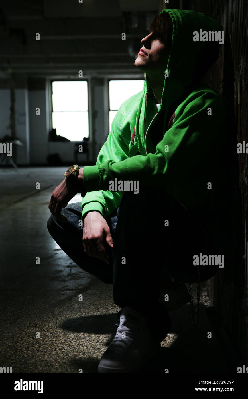 Man Crouched Down High Resolution Stock Photography and Images - Alamy