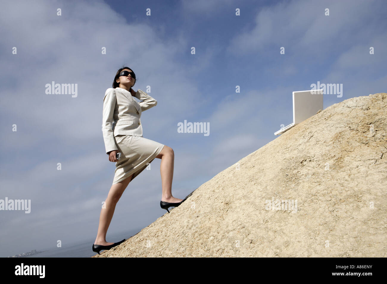 Young stunning woman stands hi-res stock photography and images - Alamy