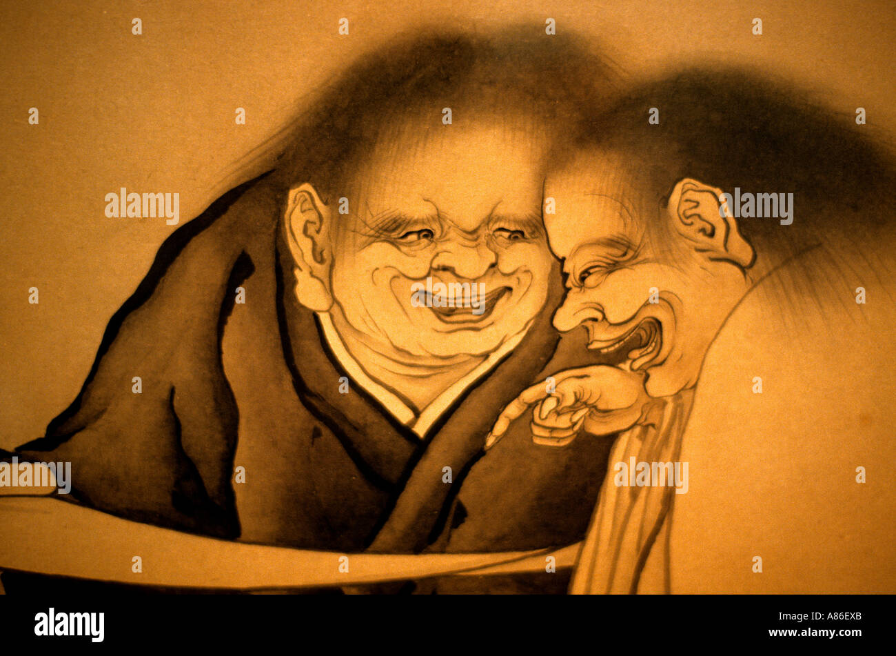 Museum China Chinese Drawing Stock Photo - Alamy