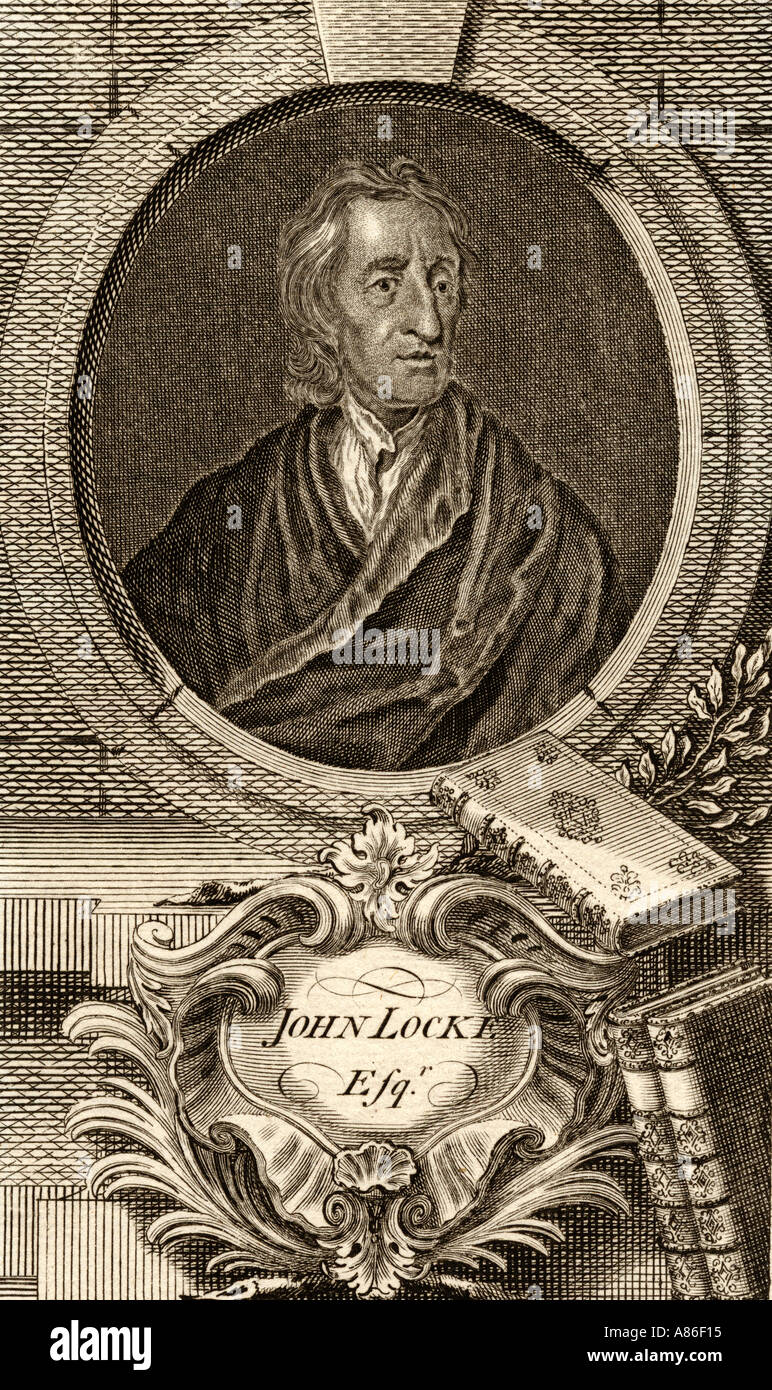 John Locke, 1632 - 1704. English philosopher who founded the school of empiricism Stock Photo ...