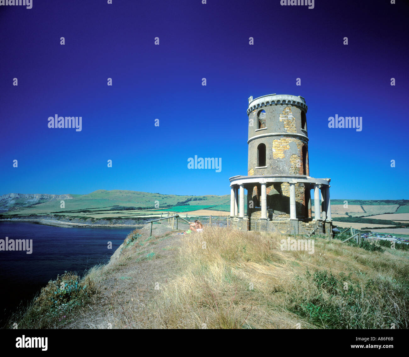Clavell Tower at Kimmeridge Bay in Dorset England UK Stock Photo - Alamy