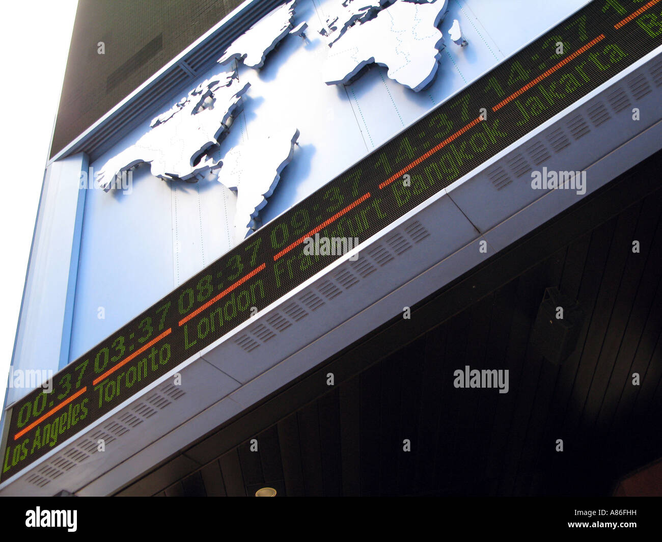 World time and world atlas Stock Photo - Alamy