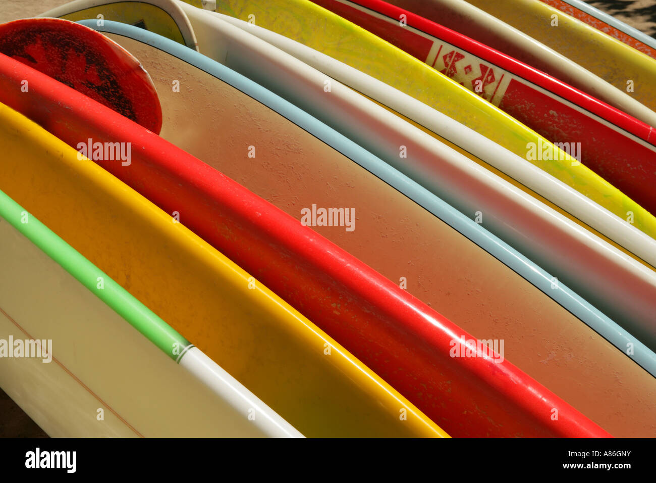 View of surfboards Stock Photo - Alamy