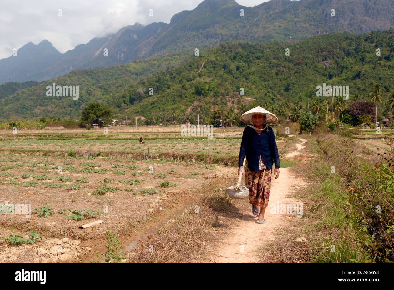 Pha Tang Vang Vieng Laos Stock Photo - Alamy