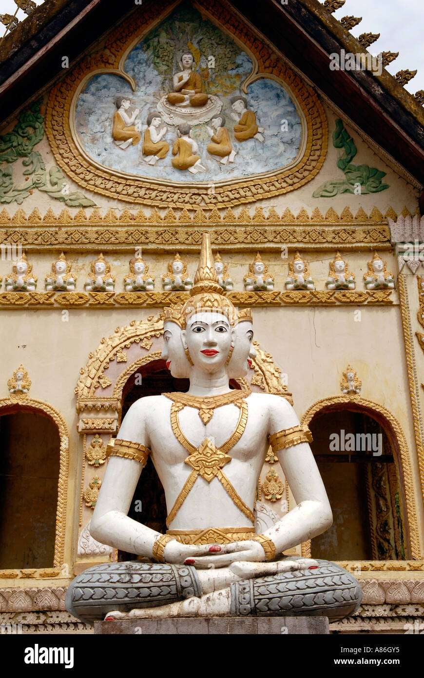 Pha Tang Temple Vang Vieng Laos Stock Photo - Alamy