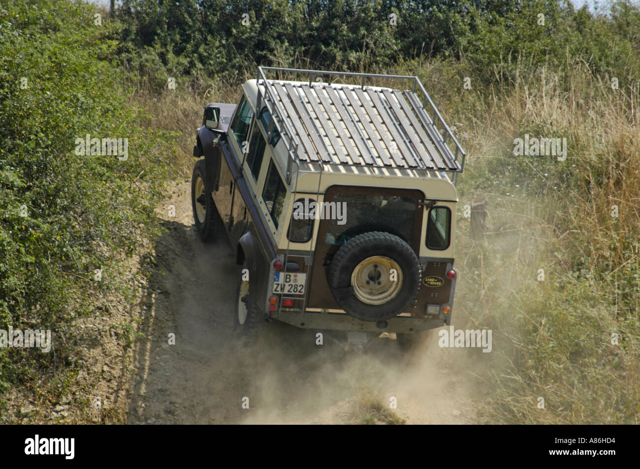 1984 Land Rover Defender 110 Station Wagon Diesel in typical two colour ...