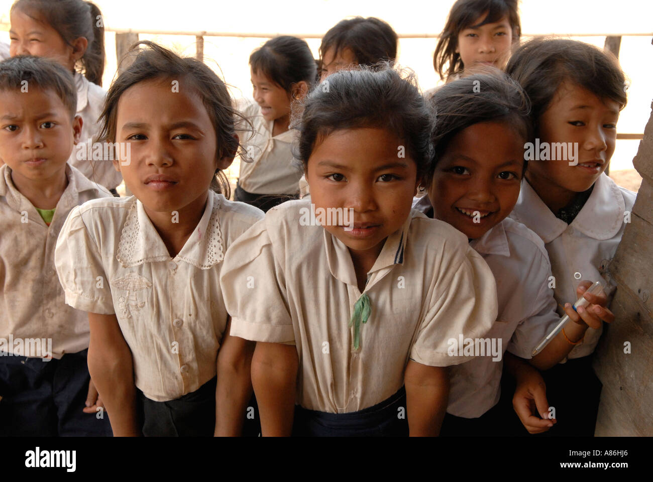 Laos school uniform hi-res stock photography and images - Alamy