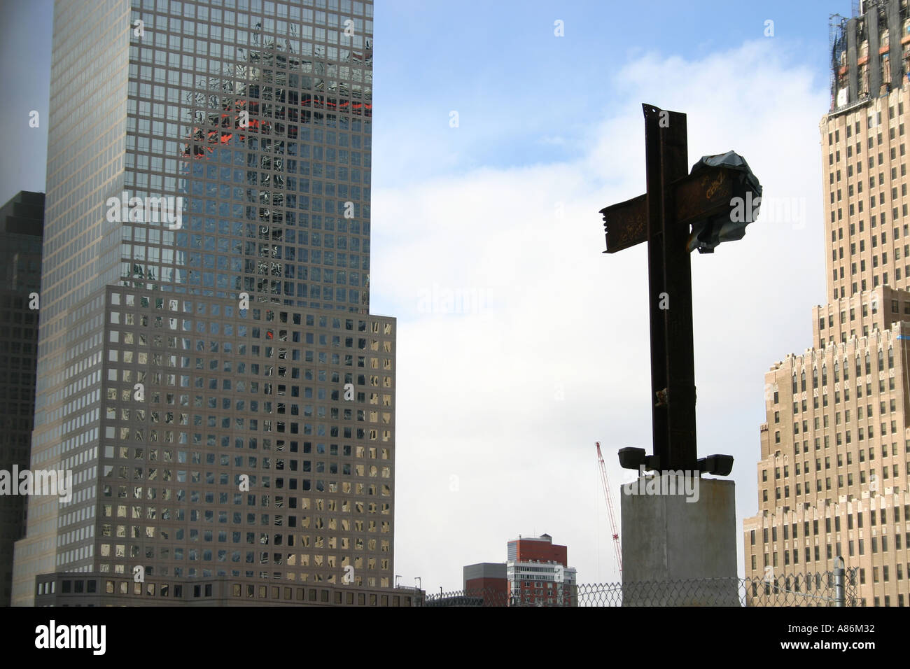 Iron cross at Ground Zero Stock Photo - Alamy